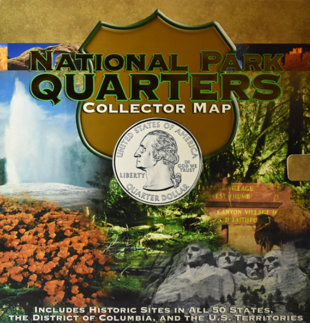 National Park Quarters Foam Map – Collective History - The collector's ...